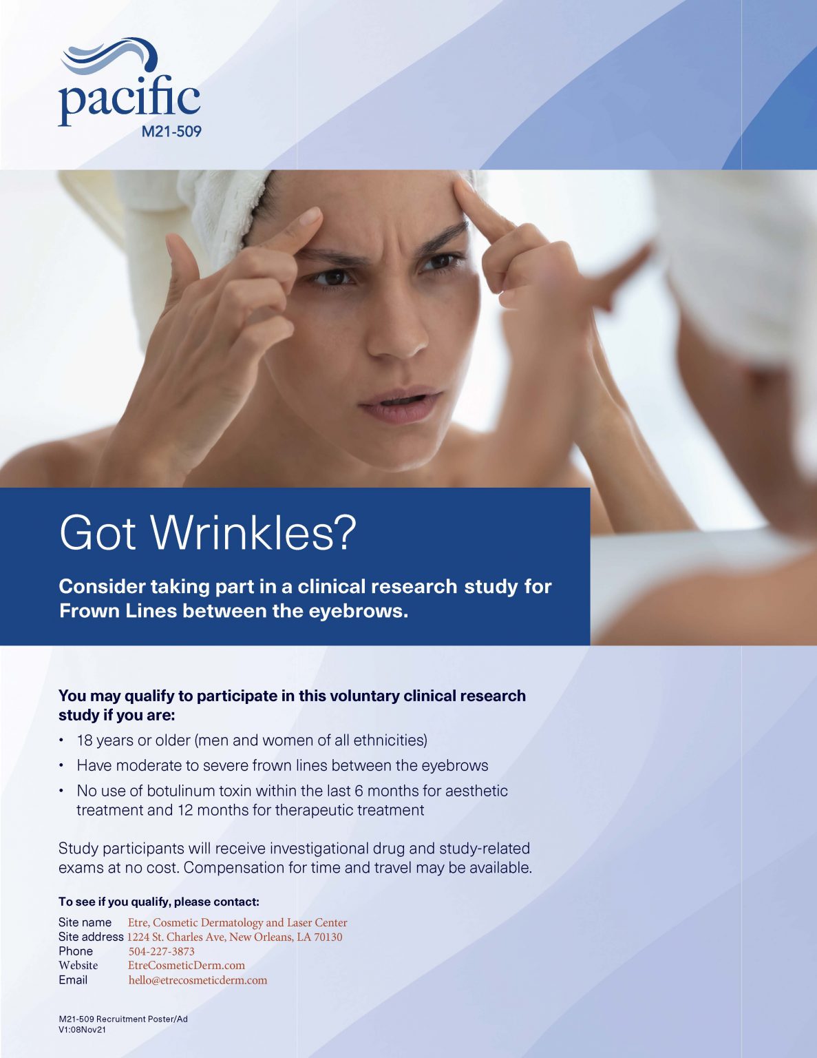 Dermatology Clinical Trials New Orleans | Acne Treatment | Etre